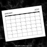 January 2022 Dated Monthly Calendar – Free Download | Hello Planner ...